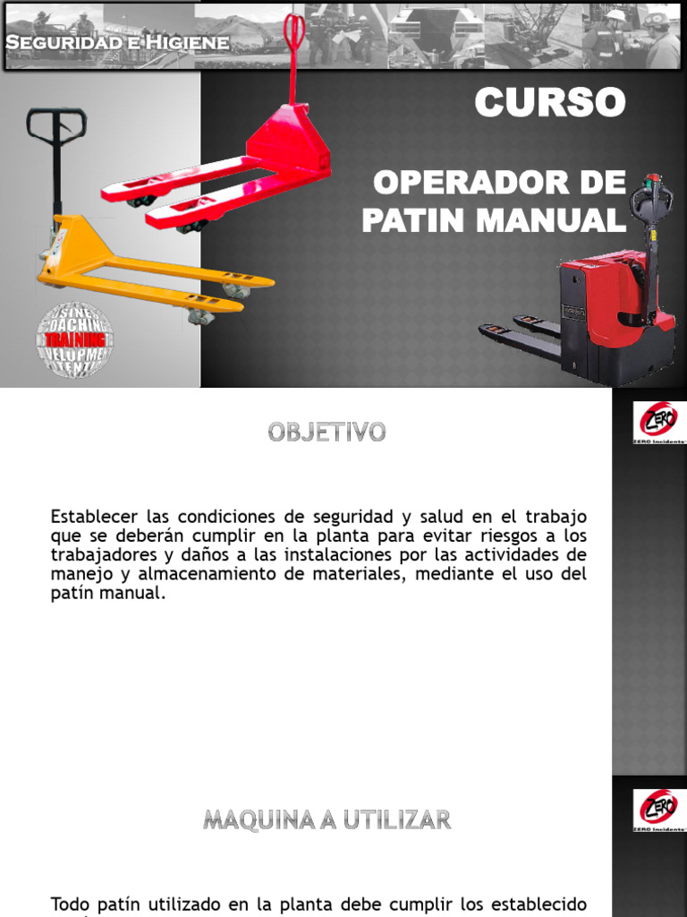 Operador de Patin Hidraulico | PDF | Máquina elevadora