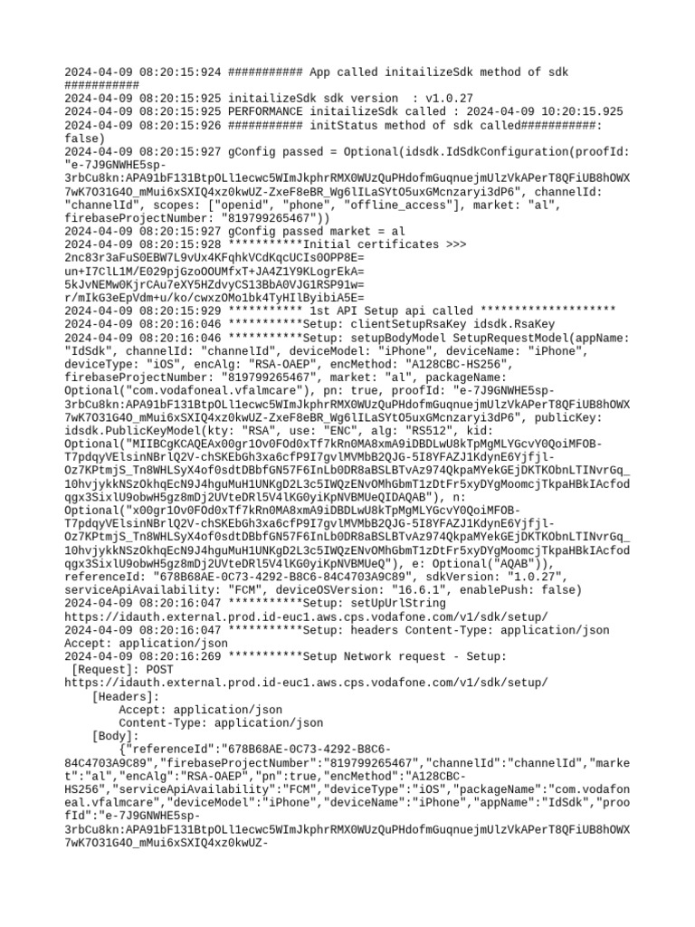Id SDK Logs | PDF | Cyberwarfare | Security
