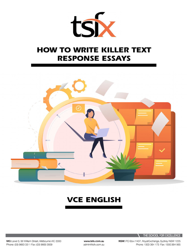 VCE Writing Killer Text Response Essays | PDF | Essays | Knowledge
