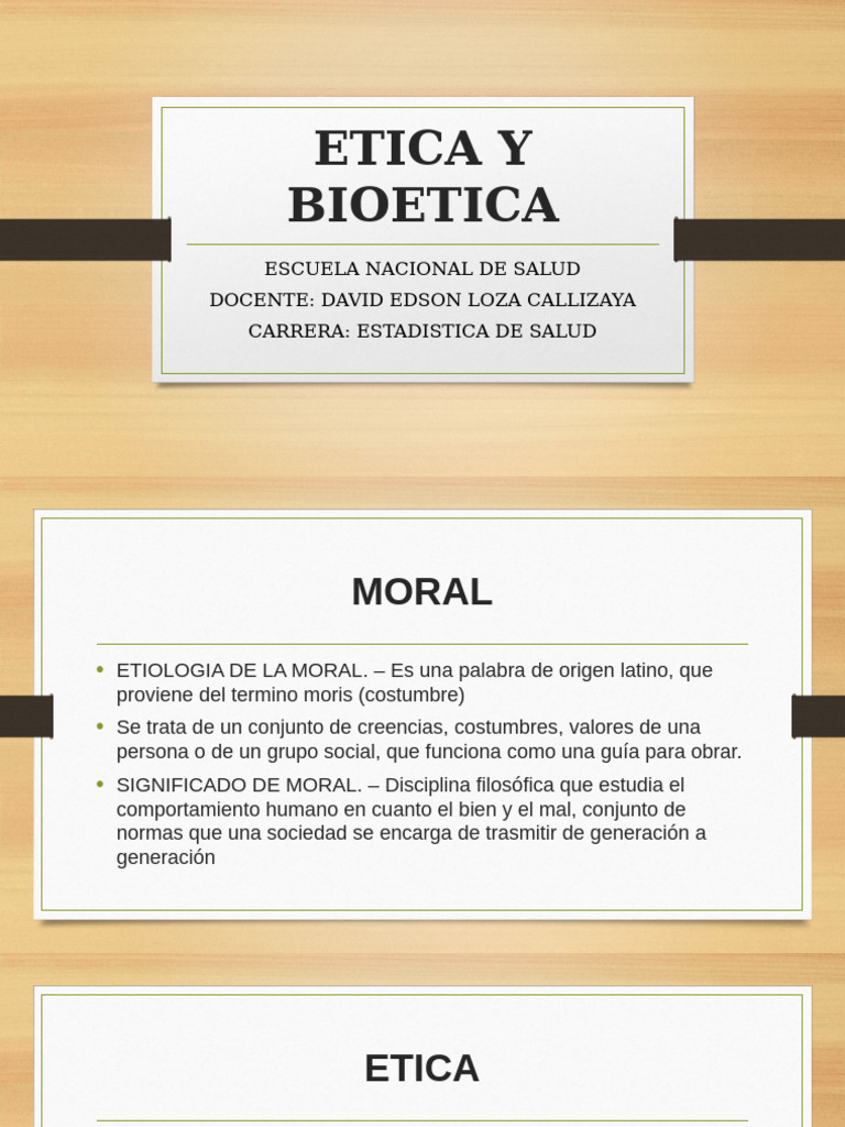 Ética y Bioética en Salud: Fundamentos y Valores | PDF | Bioética ...