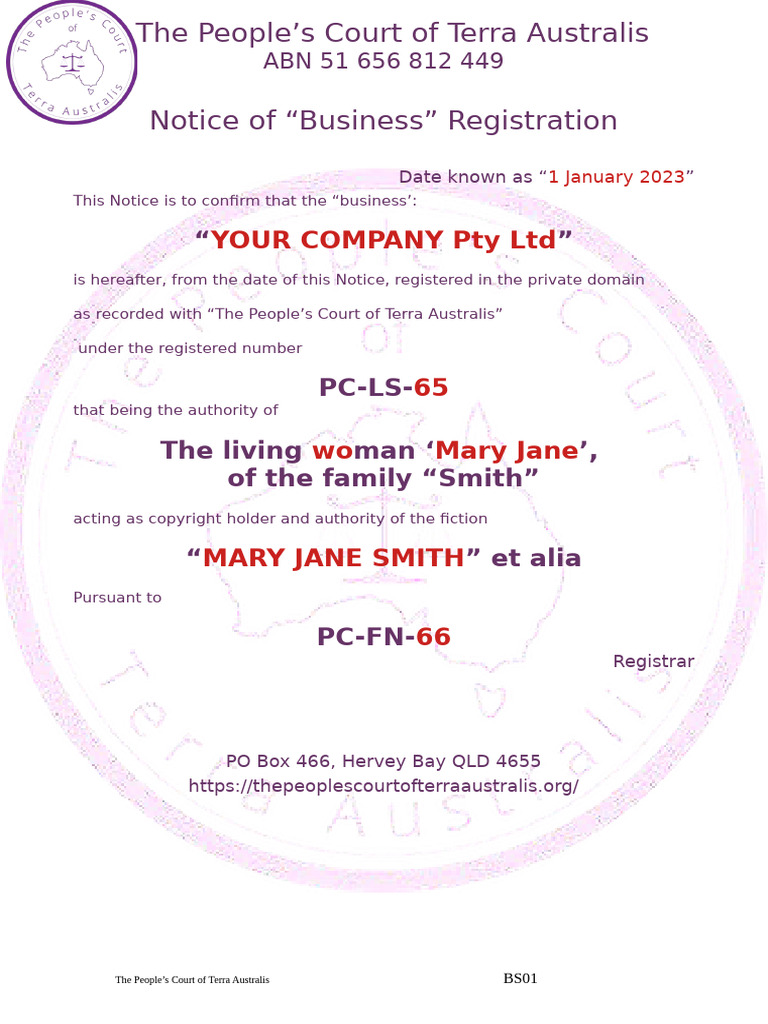 Business Registration Notice 2023 | PDF