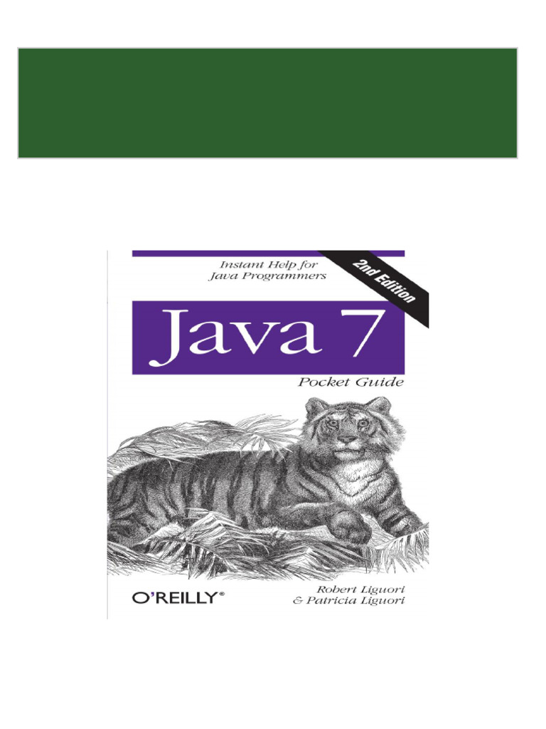 Java 7 Pocket Guide 2nd Edition All Chapters Instant Download | PDF ... Java 7 Pocket Guide 2nd Edition All Chapters Instant Download | PDF ...