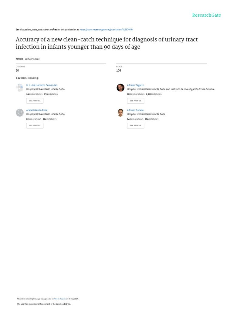 Clean Catch 2015 Canada | PDF | Urinary Tract Infection | Clinical Medicine