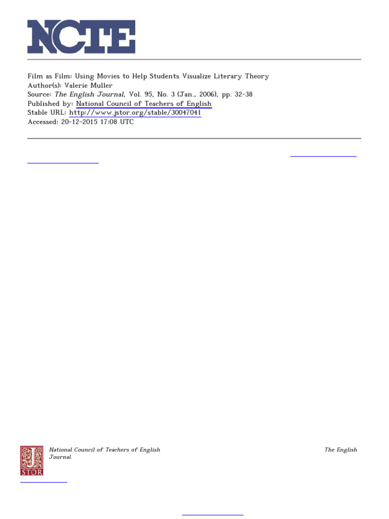 Using Movies To Help Students Visualize Literary Theory | PDF | Moby ...