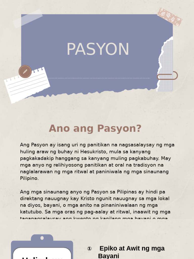 Pasyon | PDF