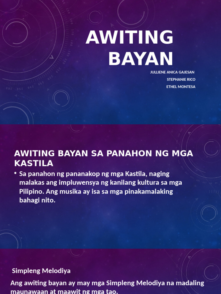 AWITING BAYAN | PDF