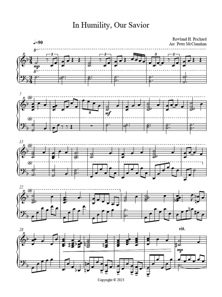 In Humility Our Savior 2 | PDF | Musical Forms | Elements Of Music