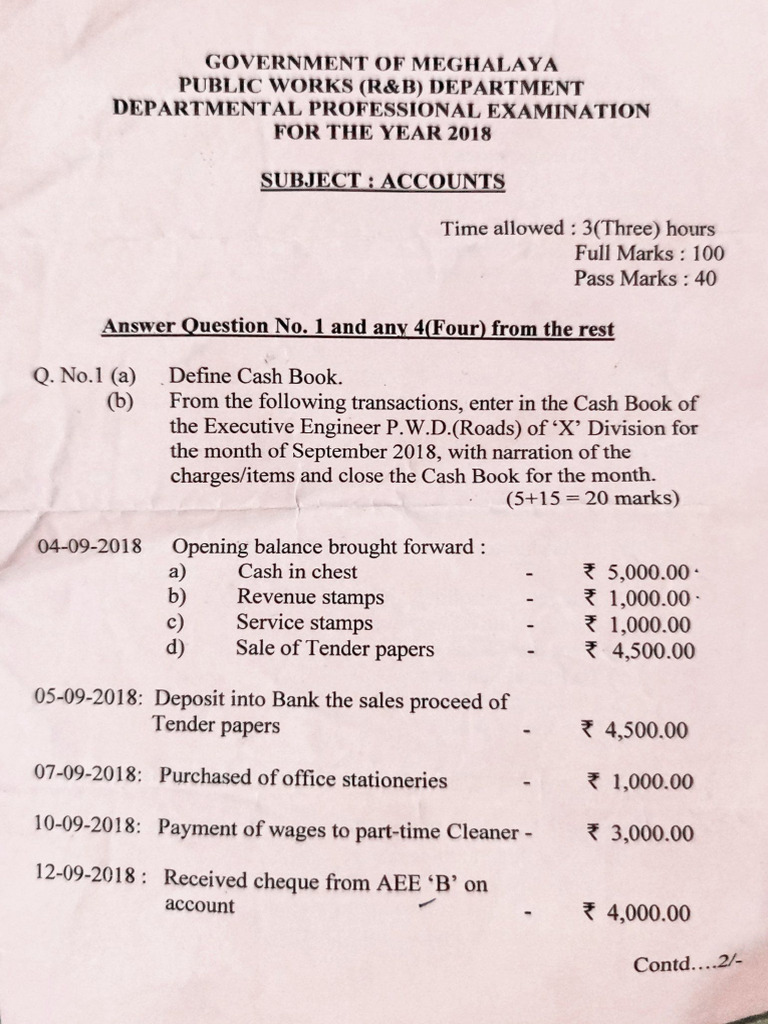 PWD Professional Exam Question Papers 05-Jul-2022 19-30-06 | PDF