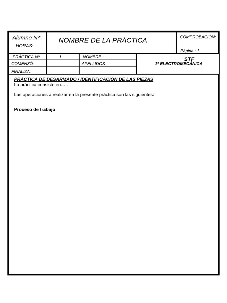 Ficha Proceso de Trabajo Editable (3) | PDF
