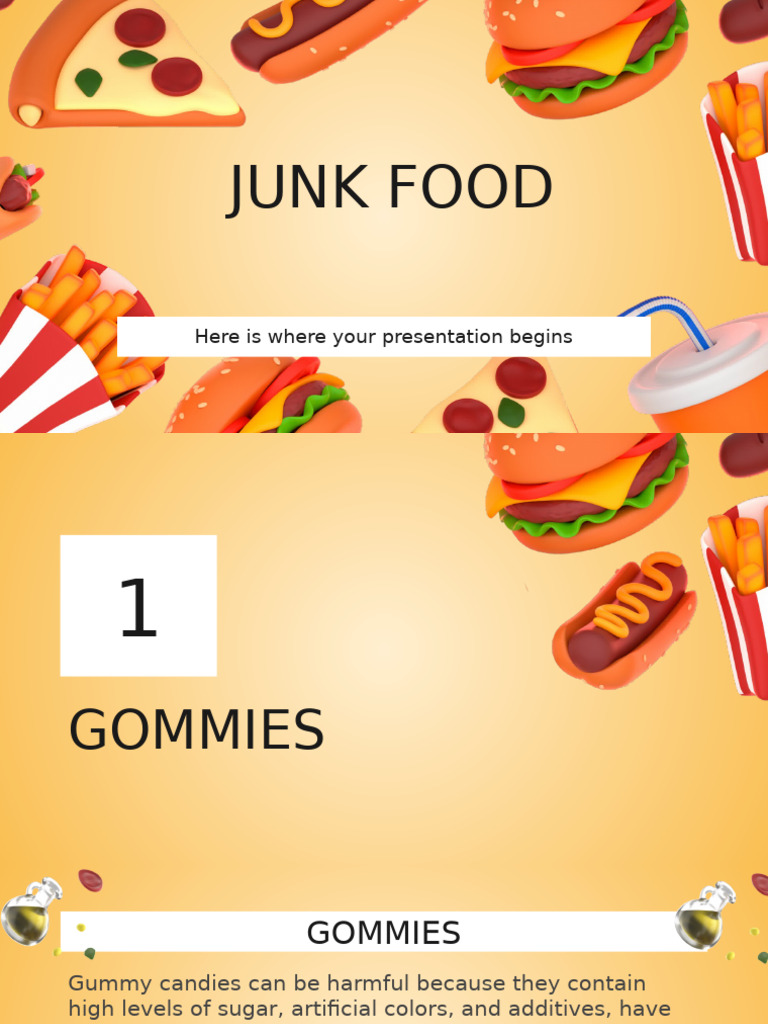 Ingles Trabajo Comida Chatarra | PDF