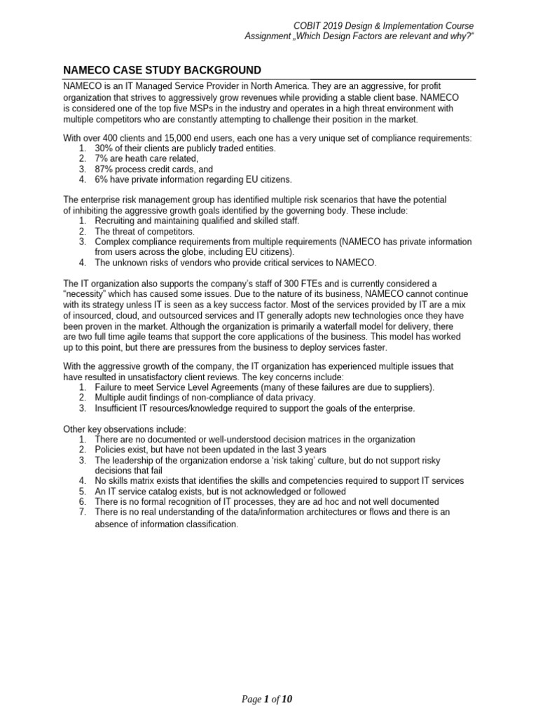 CDI2 Assign DesignFactors V1.0 | PDF | Regulatory Compliance | Risk