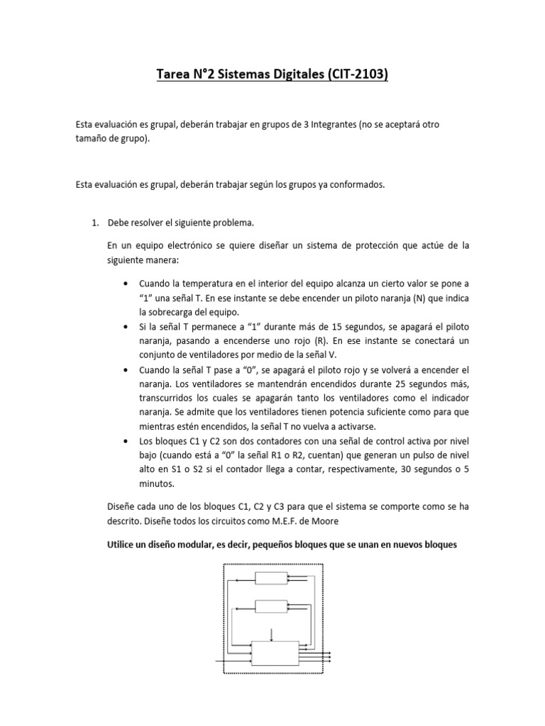 Tarea N°1 - Circuitos Secuenciales | PDF | Ingeniería Informática | Ingenieria Eléctrica