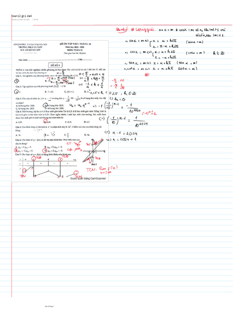 Toan12 Gk1 De4 1 | PDF