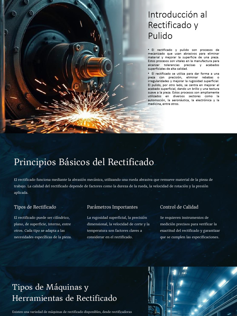 Presentacion Por Equipos | PDF | Rectificado (corte abrasivo) | Abrasivo