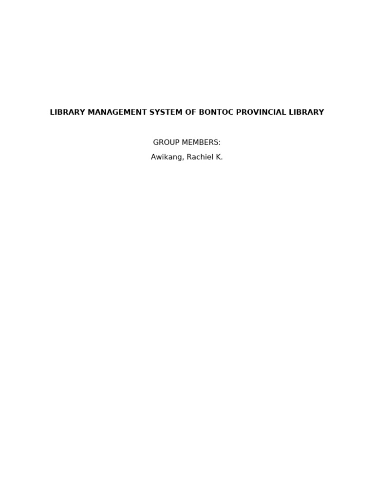 Library Management Manuscript | PDF | Usability | Libraries