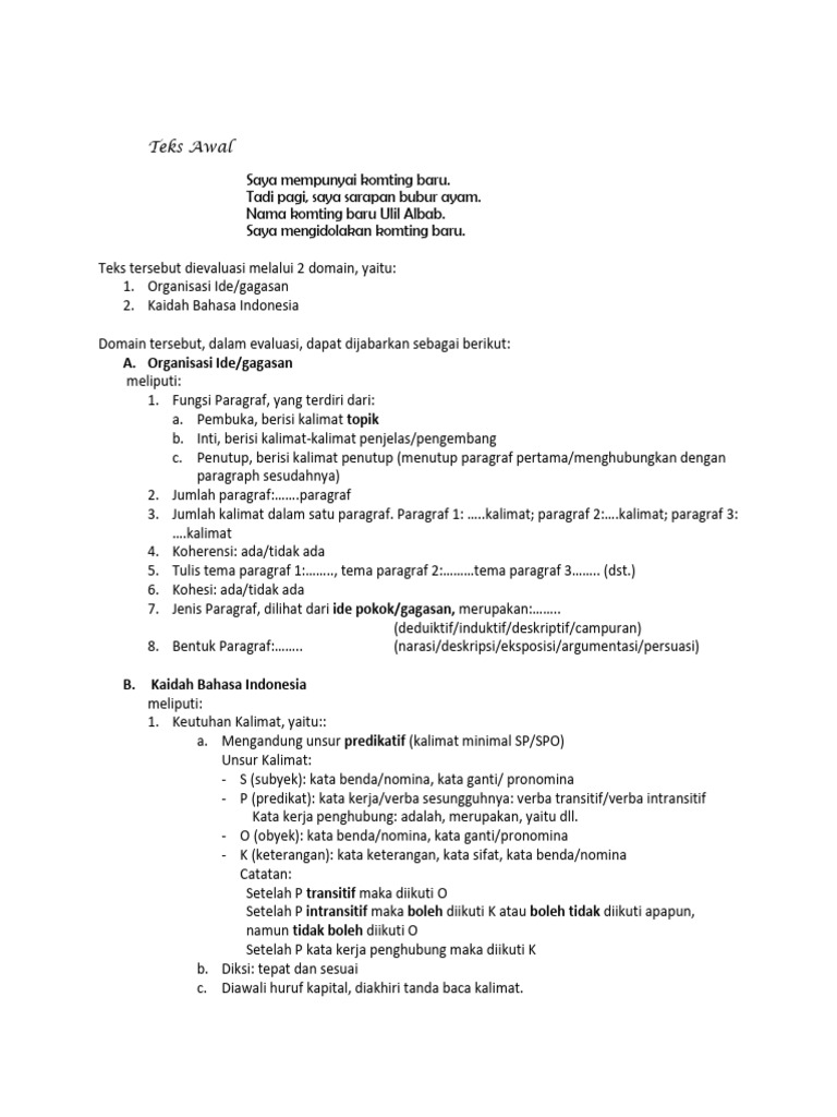 Latihan Menulis Paragraf 2024 | PDF