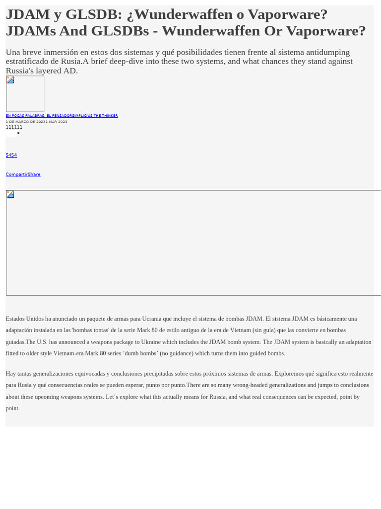 Jdam y Glsdb | PDF | Tecnología militar | Aeroespacial