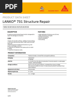 Concrete Repair Mortar: LANKO 731 | PDF | Concrete | Corrosion