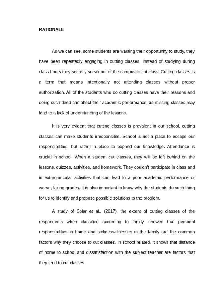 RATIONALE (pr. 2) | PDF | Behavioural Sciences | Behavior Modification