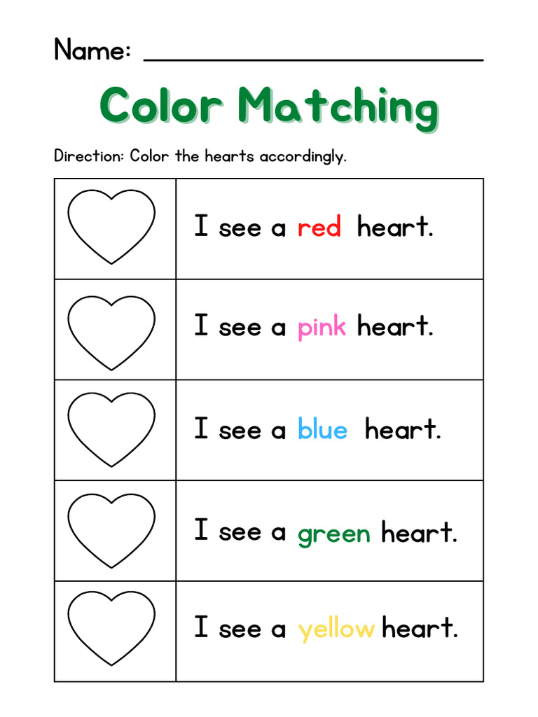Color Matching Worksheet 20241129 133726 0000 | PDF