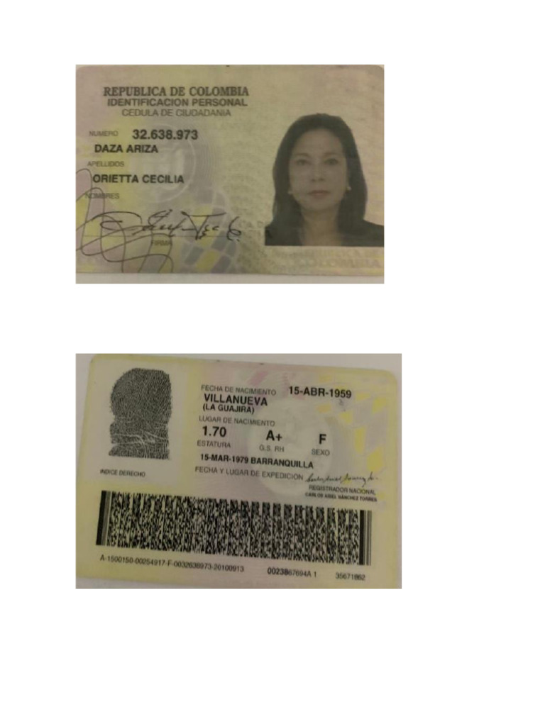 cedula Doctora Orietta | PDF