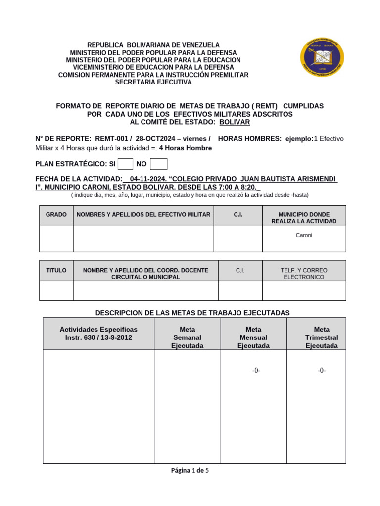 Reporte de Metas 2024-2025 (2) 24-10-24 - 2 | PDF
