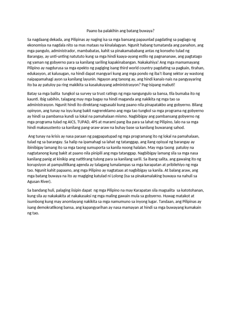 Column Filipino | PDF