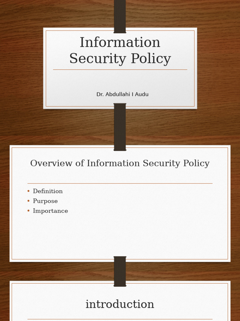 Information Security Policy | PDF