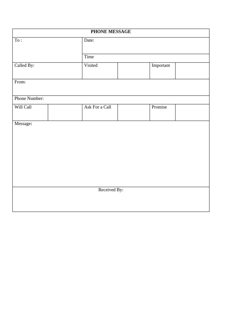 Contoh Format Block Note Telepon | PDF