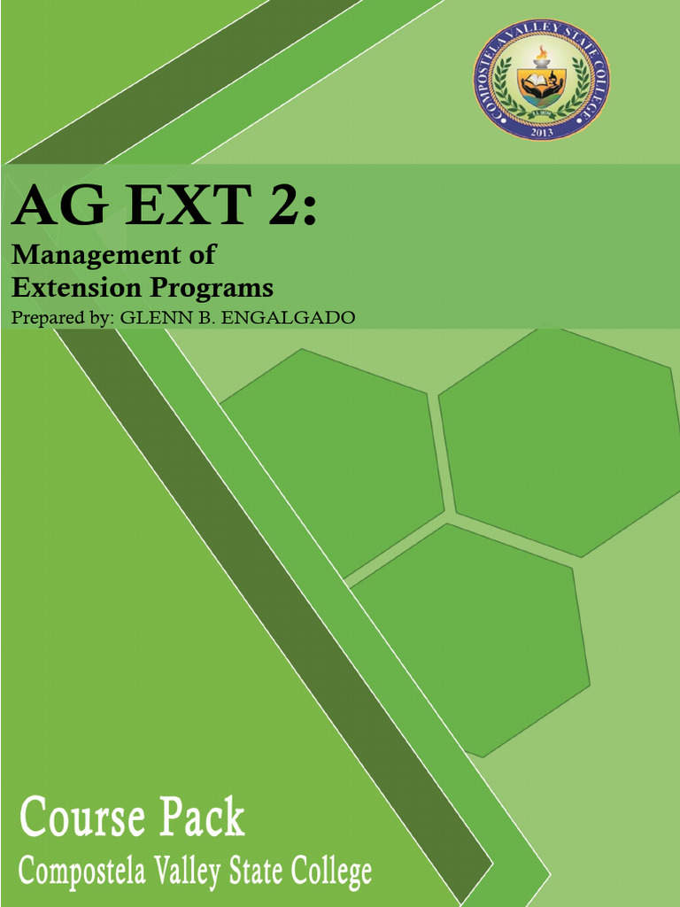 Ag.ext 2 Course Pack | PDF | Leadership | Psychology