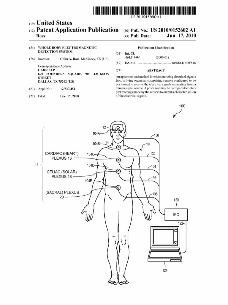 Patent Whole Body EM Scanner Patent Application | PDF