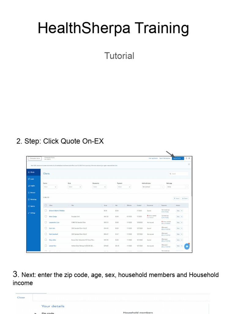 HealthSherpa Training | PDF | Government Finances