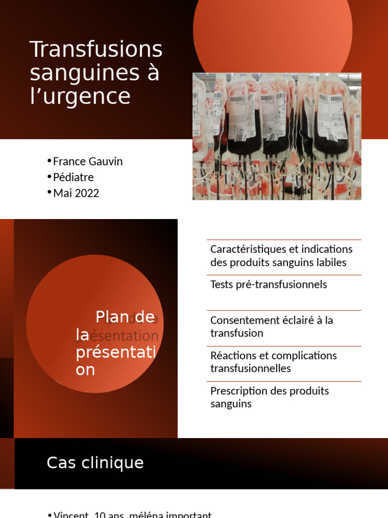 Transfusions-sanguines | PDF | Transfusion sanguine | Syndrome d ...