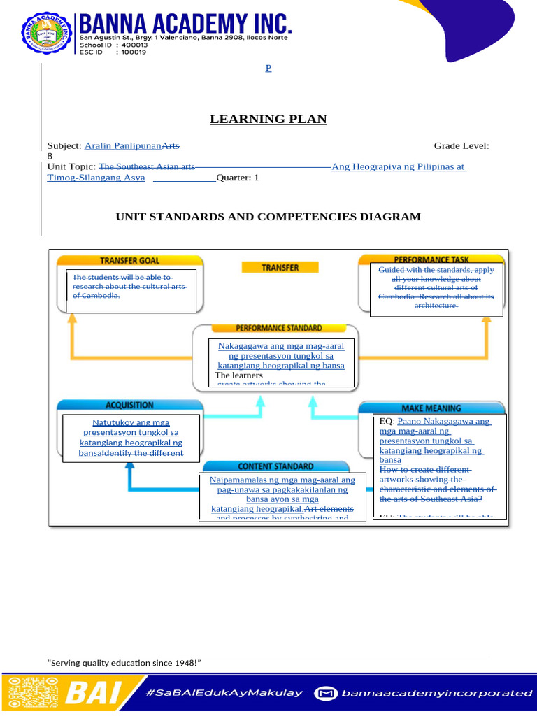 Learning Plan - Ap7 | PDF