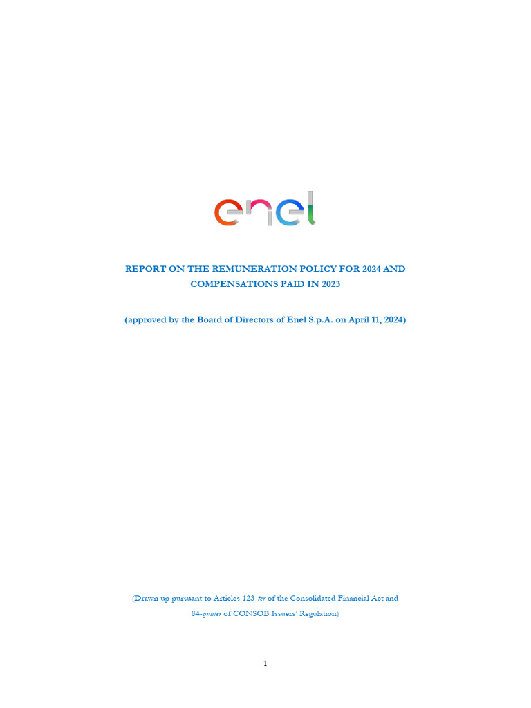 Remuneration Report 2024 | PDF | Board Of Directors | Economies