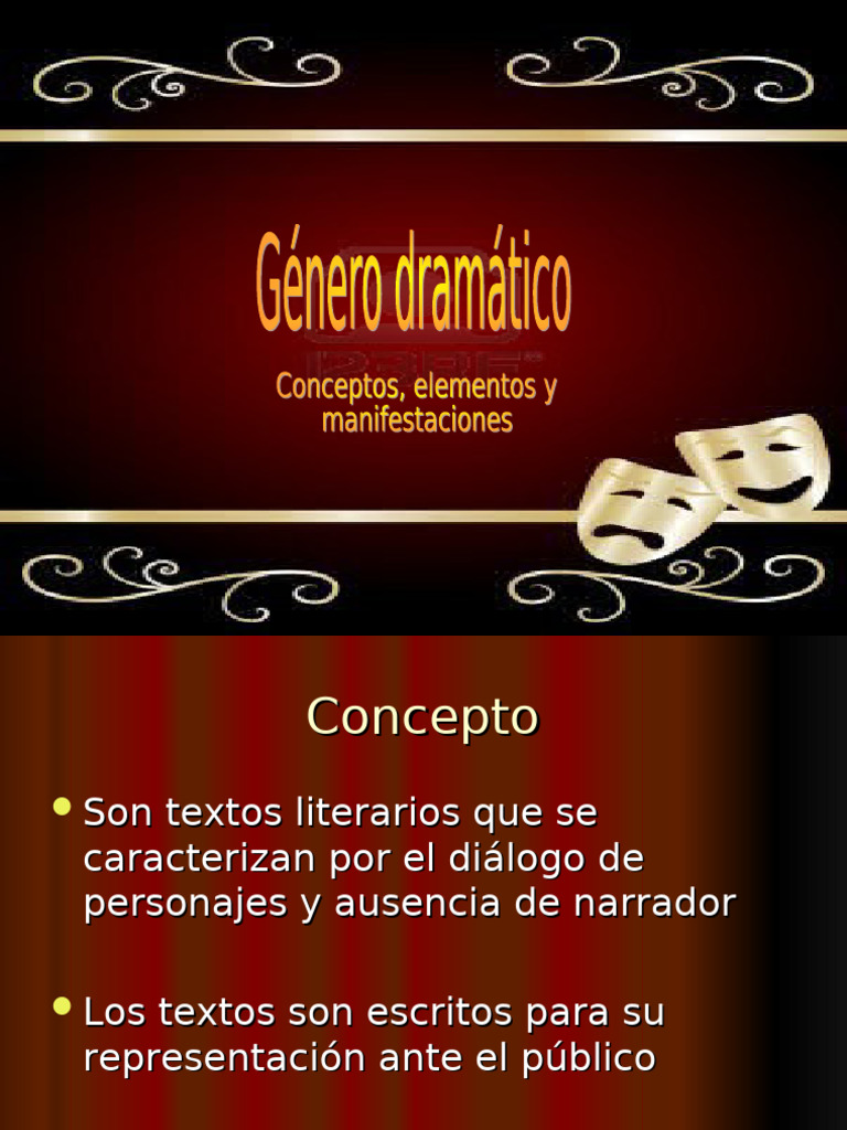 Genero Dramatico | PDF | Teatro | Tragedia