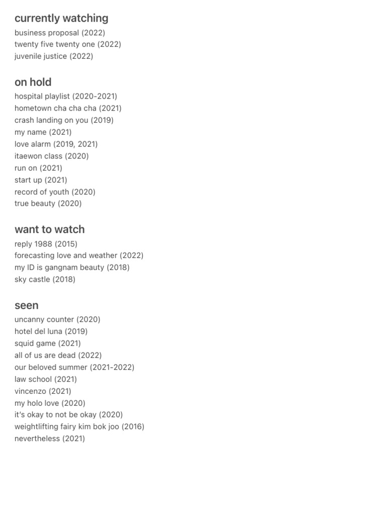 Currently Watching | PDF