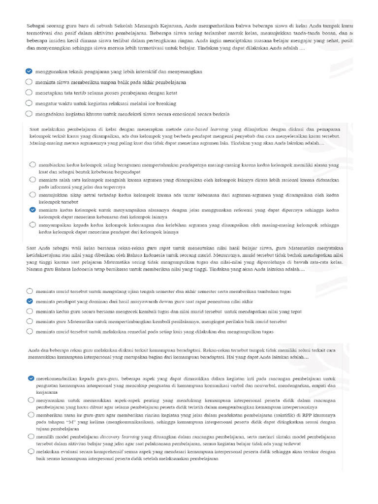 Soal Try Out 1 | PDF