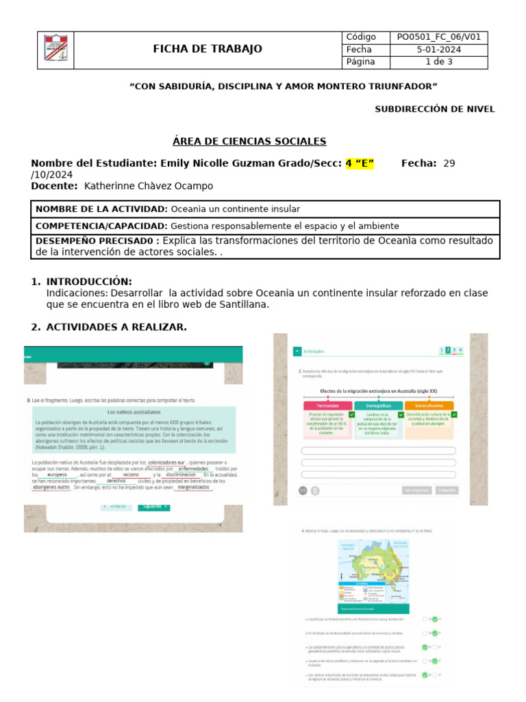 Ficha de CCSS | PDF