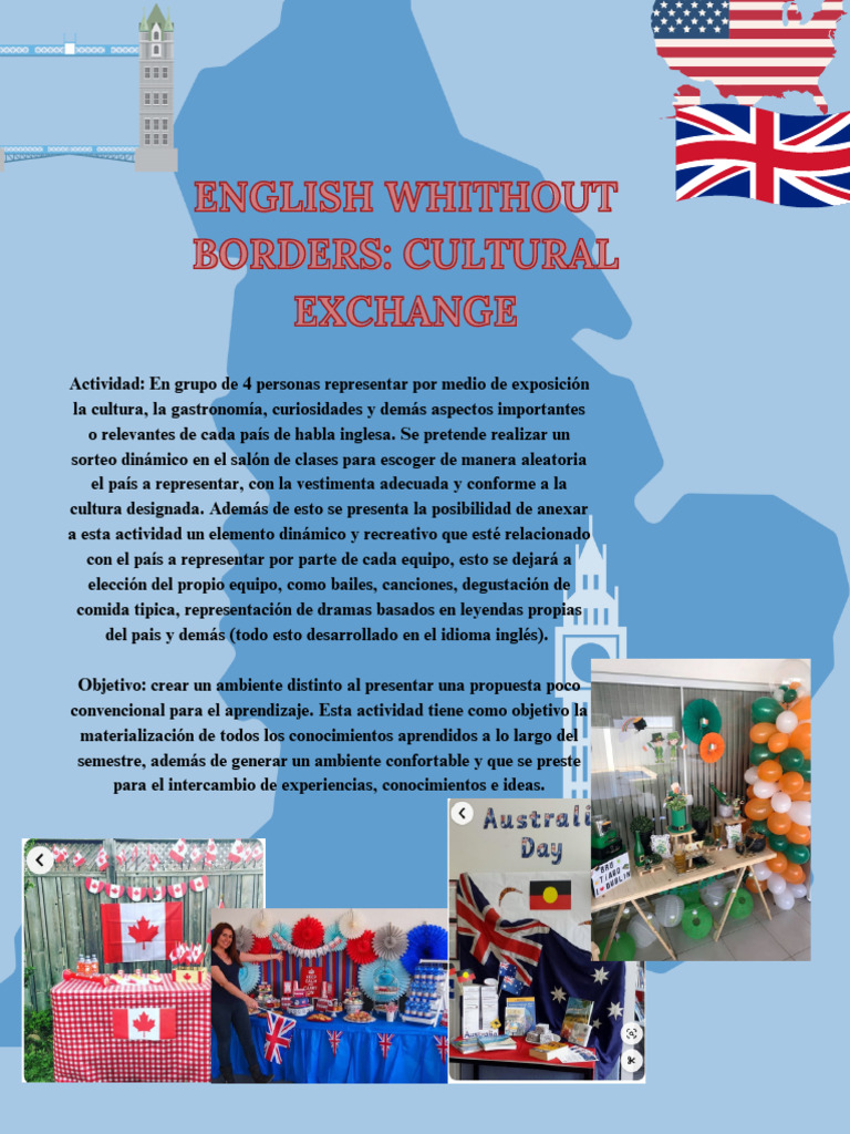 Cuaderno de Inglés para Imprimir Cubierta de Color Azul Claro y Rojo ...