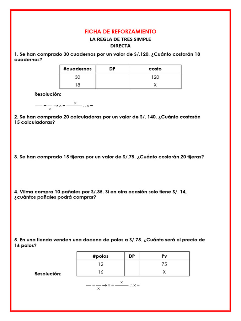 Ficha de Matematica | PDF