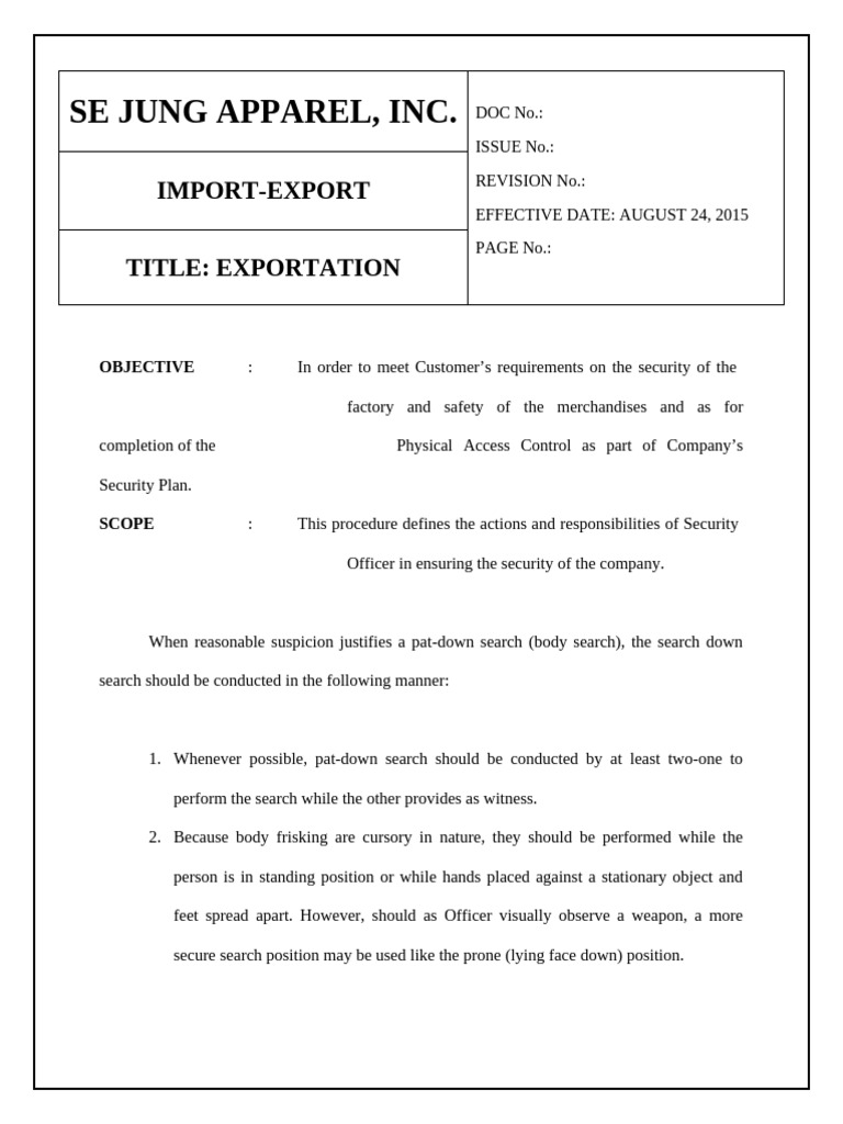 frisking Procedure | PDF | Criminal Justice | Crime & Violence