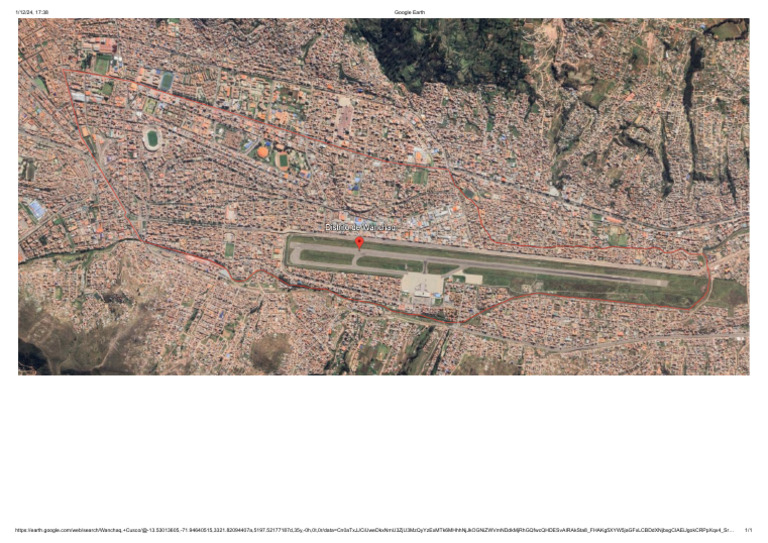 Google Earth: Exploración de Wanchaq, Cusco | PDF