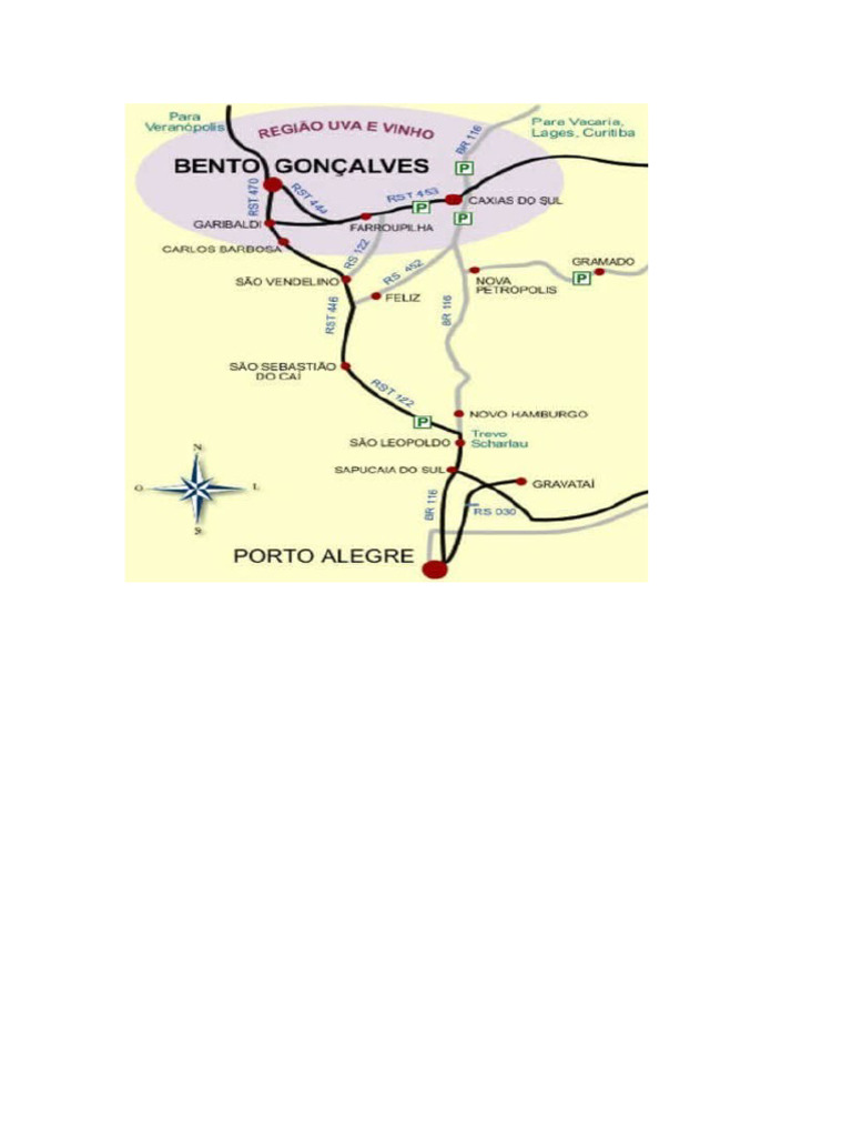 Mapa Vale Dos Vinhedos | PDF
