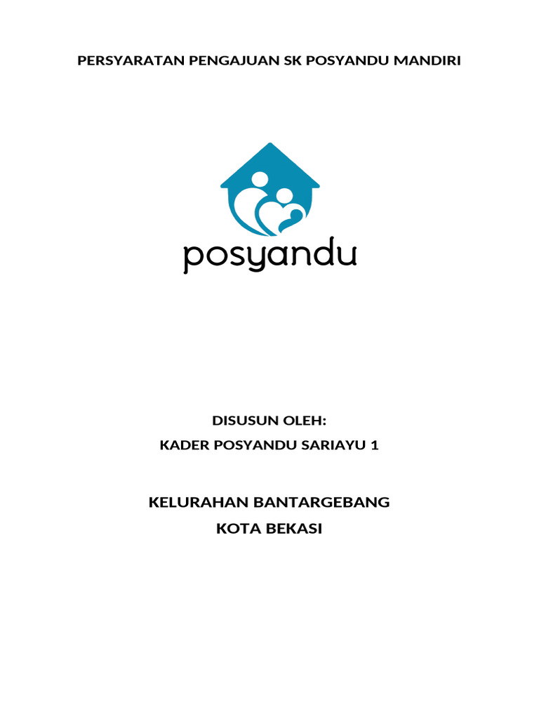 Persyaratan Pengajuan SK Posyandu Mandiri | PDF