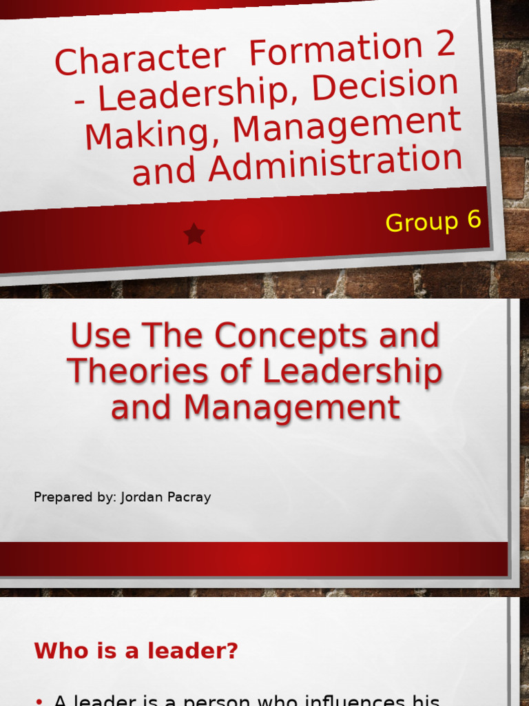 BDB LEASEM9 G6 PPT - pptx-FINAL | PDF | Leadership | Decision Making