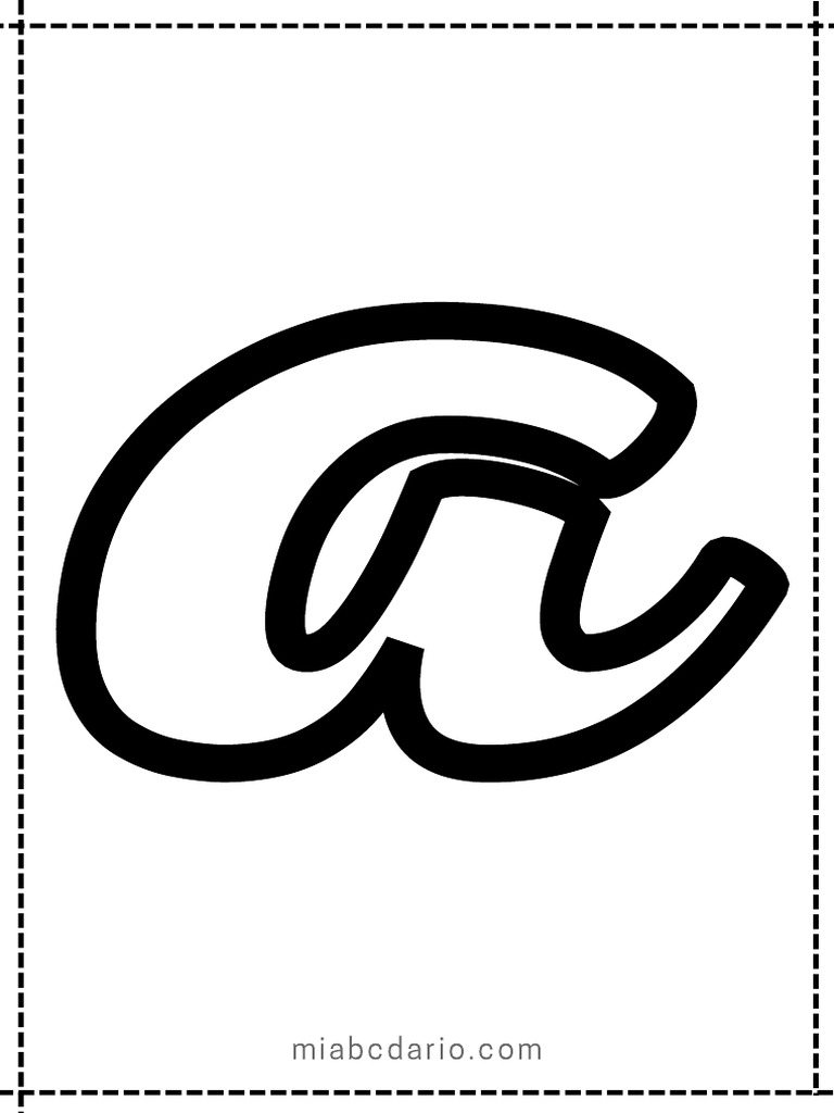 Mi Abecedario - Abecedario en Minúsculas Cursivas | PDF