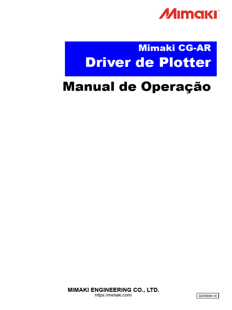 CG-AR - Plotter Driver Manual de Operação | PDF | Janela (informática ...