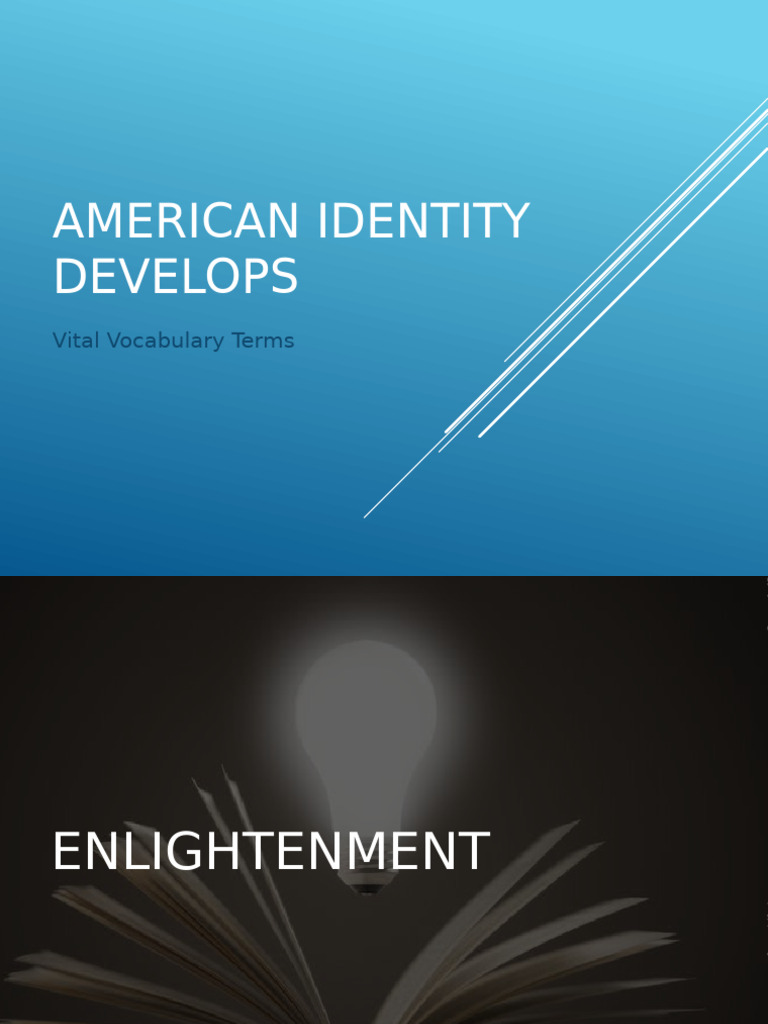 American Identity Forms Vocabulary Terms (2020) | PDF