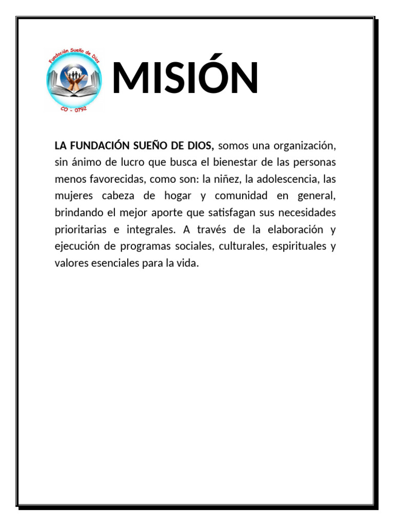 Misión - Vision | PDF